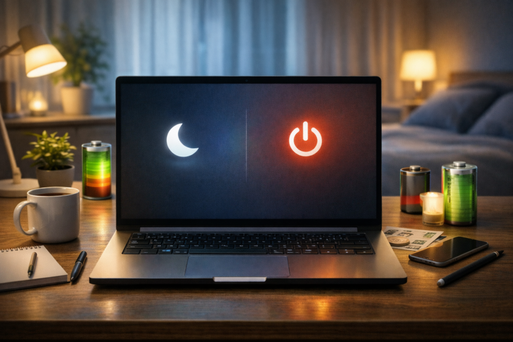 シャットダウンとスリープどっちがpcに優しい？寿命・電気代・バッテリーで徹底比較 | かなネット案内