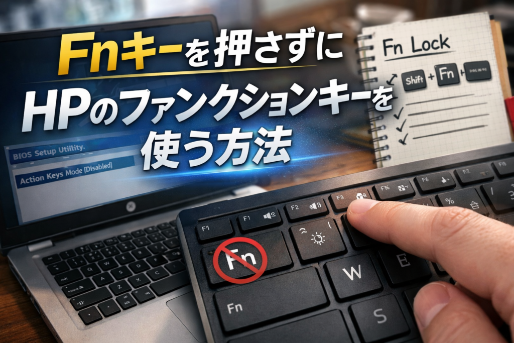 HPでFnキーを押さずにファンクションキーを使う方法をわかりやすく解説 | かなネット案内